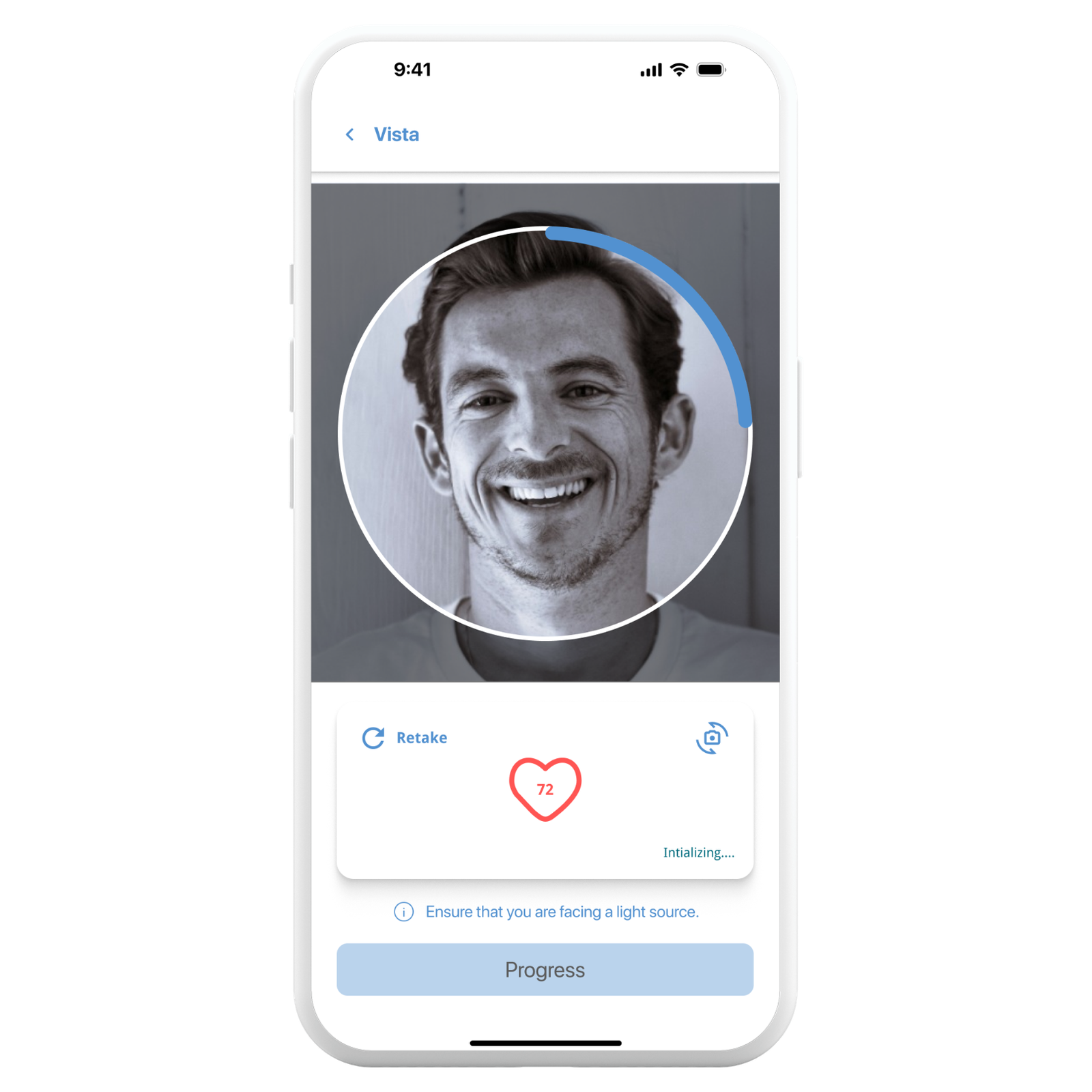 Vista FaceScan vitals - Medista - All in One Healthcare AI